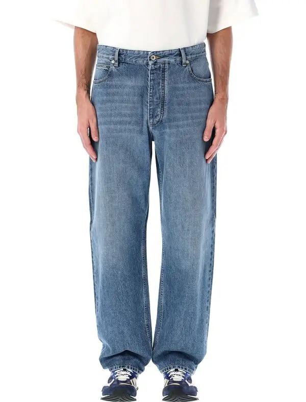 Bottega Veneta Relaxed Fit Cotton Jeans - Mid Blue