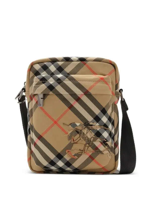 Burberry Equestrian Knight Check Pattern Crossbody Handbag