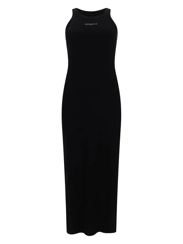 Maison Kitsuné Organic Cotton Ribbed Mini Dress