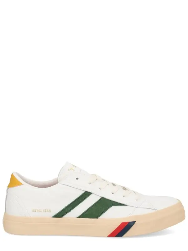 PRO-KEDS 1949 Royal Classic Striped Leather Sneakers - White