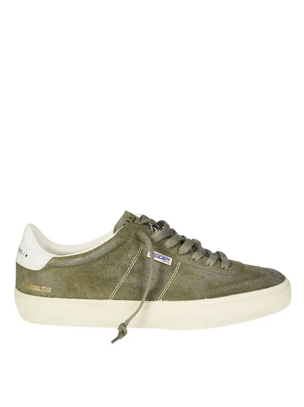 GOLDEN GOOSE Soul Star Suede Sneakers - Verde