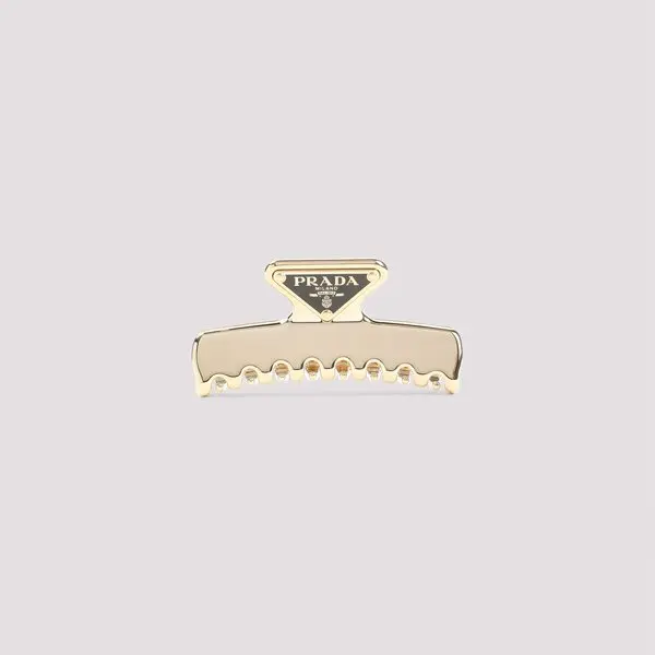 Prada Metal Hair Clip - Metallic