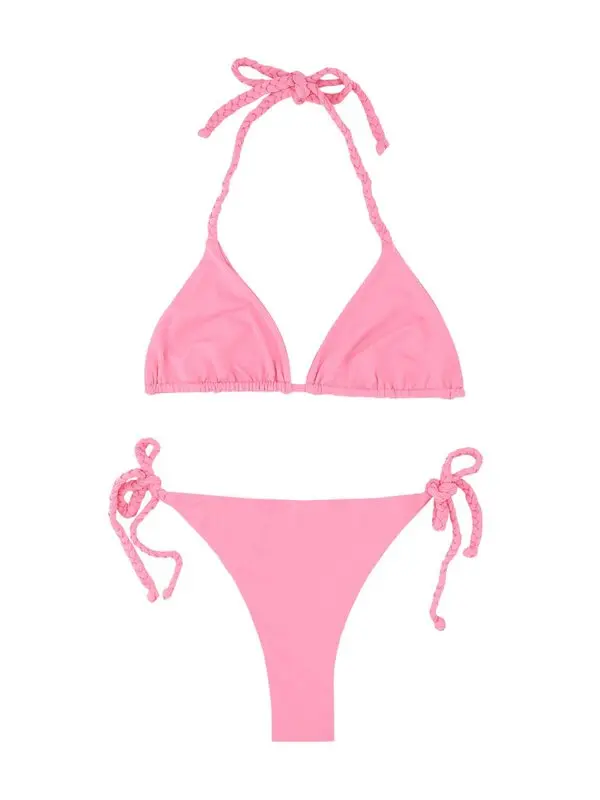 Manebí Two-piece Adjustable Back Bikini Costume - Fuchsia