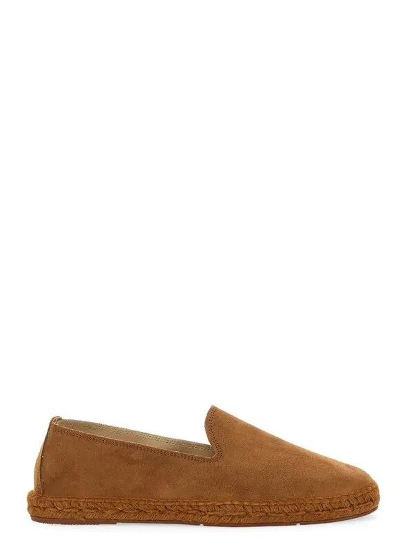 Manebí Suede Espadrille Flats - Brown