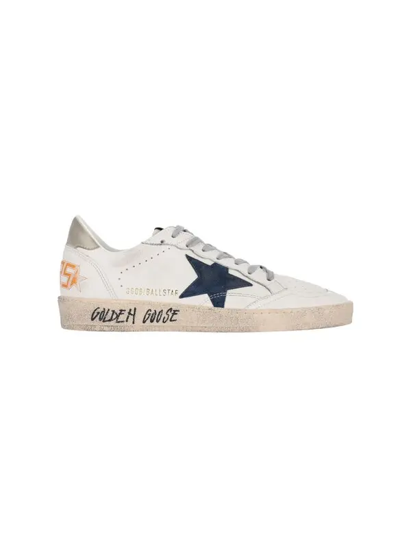 GOLDEN GOOSE Ball Star Leather Sneakers - White