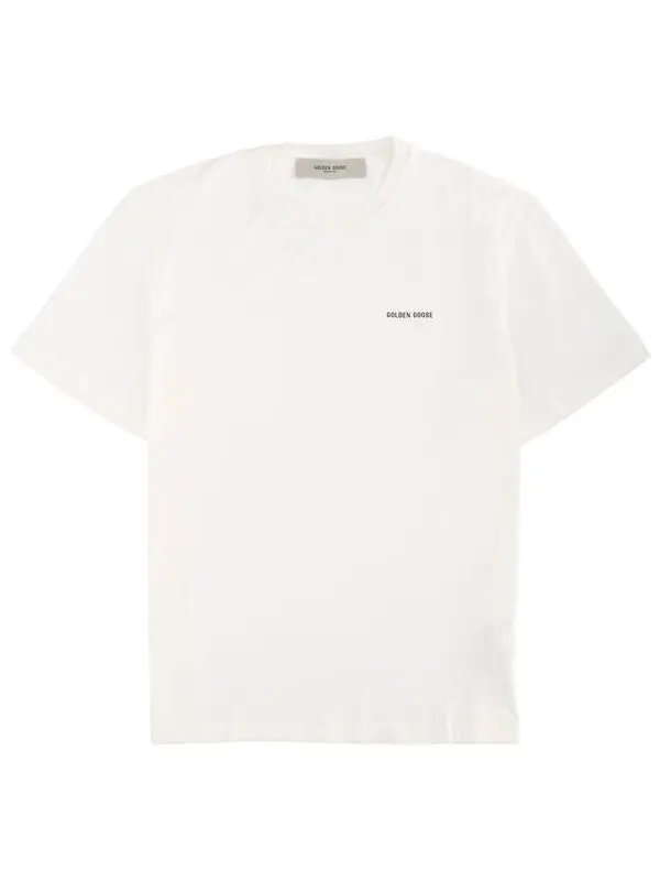 GOLDEN GOOSE Classic Cotton T-shirt For Ss26 Collection - White