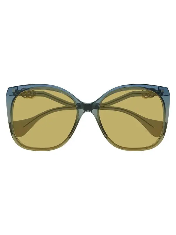 Gucci Rectangle-frame Acetate / Acetate Sunglasses Gg1010s-003 - 40015