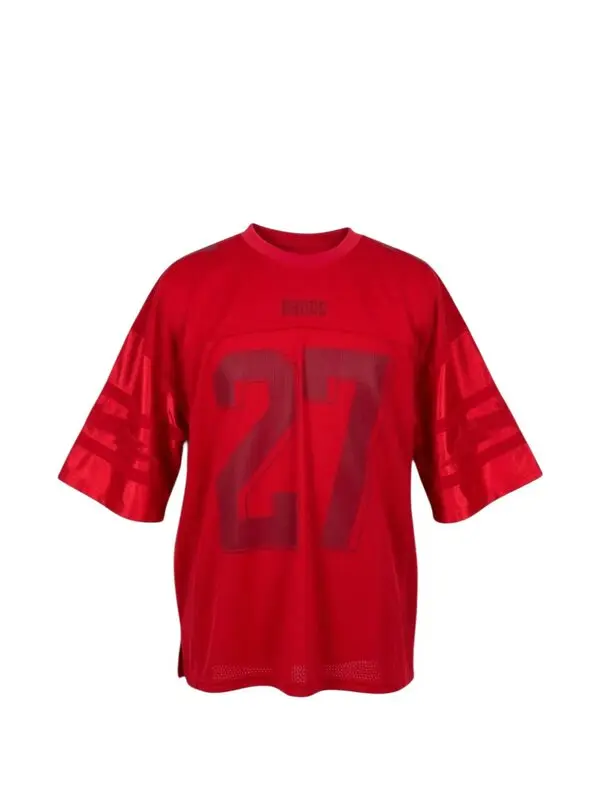 Rhude Red "27" Football Jersey - Red/red