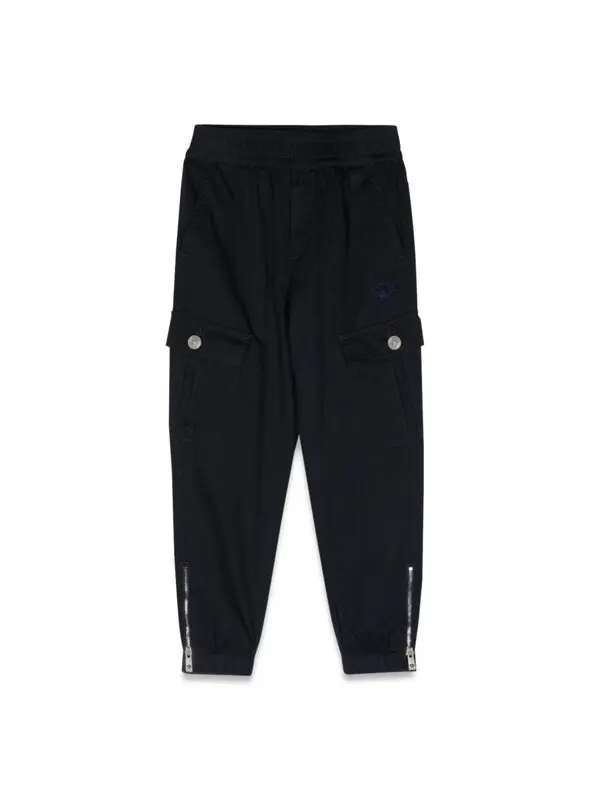 Versace Cotton Cargo Pants With Zippered Cuffs