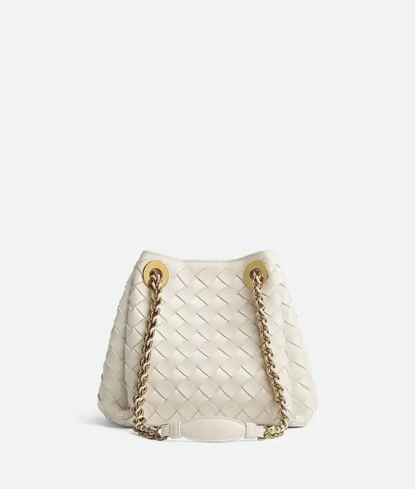 Bottega Veneta Mini Paintrachute Chain Bag - Chalkm