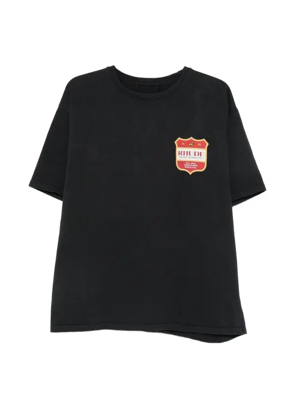 Rhude Distressed Neck T-shirt Size
