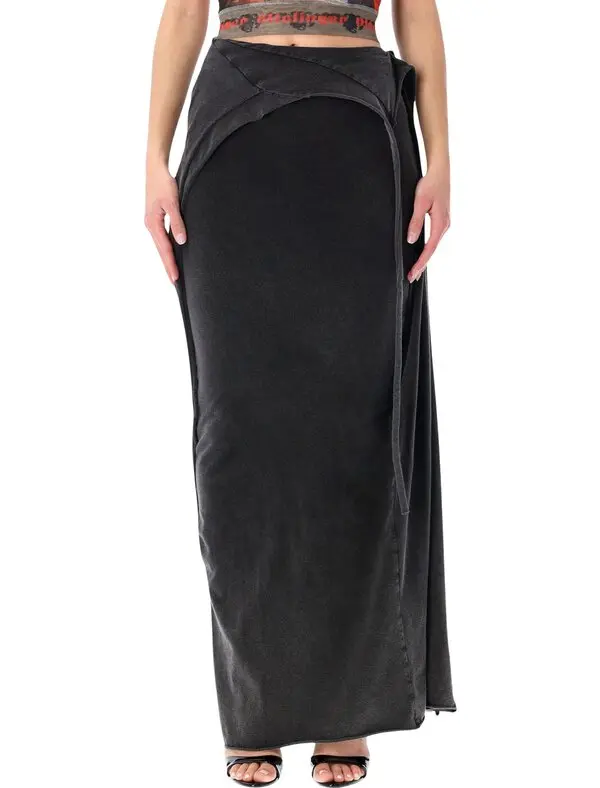 Ottolinger Draped Maxi Skirt With Front Slit
