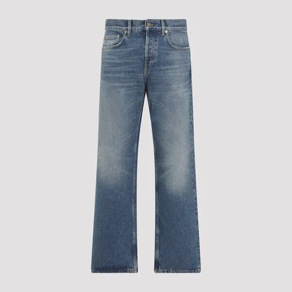 GOLDEN GOOSE Medium Wash Loose Fit Jeans - Blue