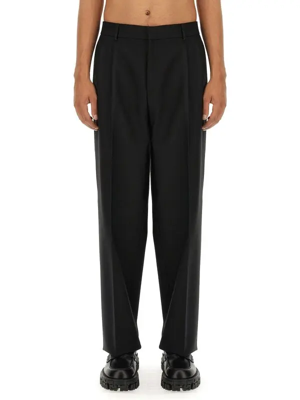 Versace Wool Wide Leg Pants