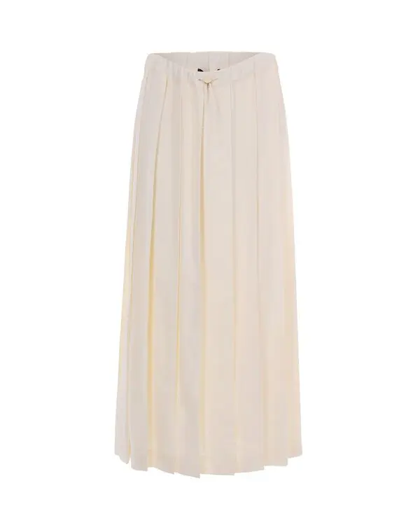 Fabiana Filippi Pleated Maxi Skirt With Elastic Waist - Burro