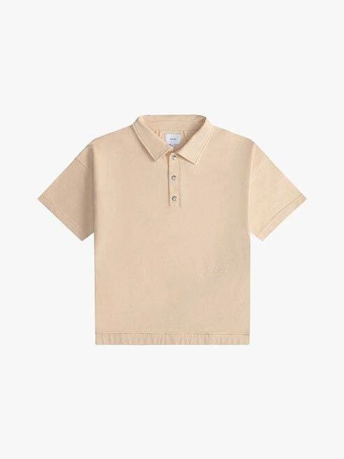 Rhude Snap Short Sleeve Polo - Cream