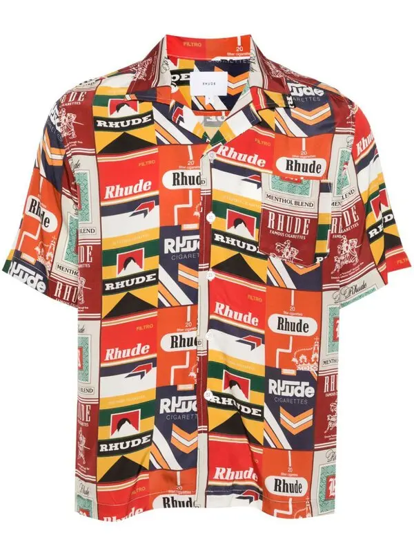 Rhude Silk Cigarette Shirt For