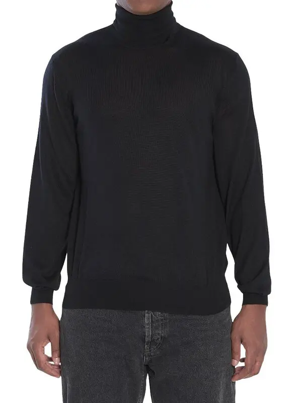 Saint Laurent Wool Turtleneck Sweater - Black