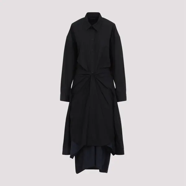 Balenciaga Maxi Patched Shirt - Black