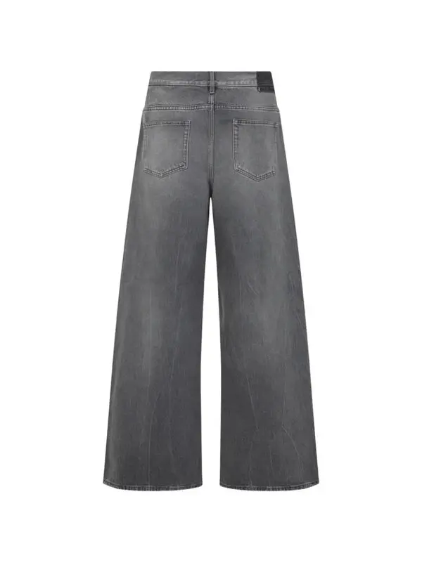 GOLDEN GOOSE Vintage Iron Wash Paint-rocker Jeans - Grey