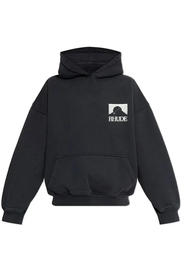 Rhude Moonlight Paintck Mini Hoodie - Vintwhitbl