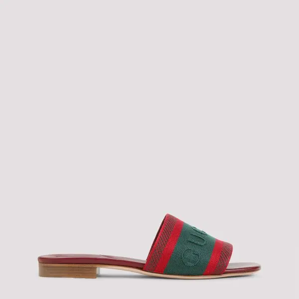 Gucci Slide Sandal With Web - Red