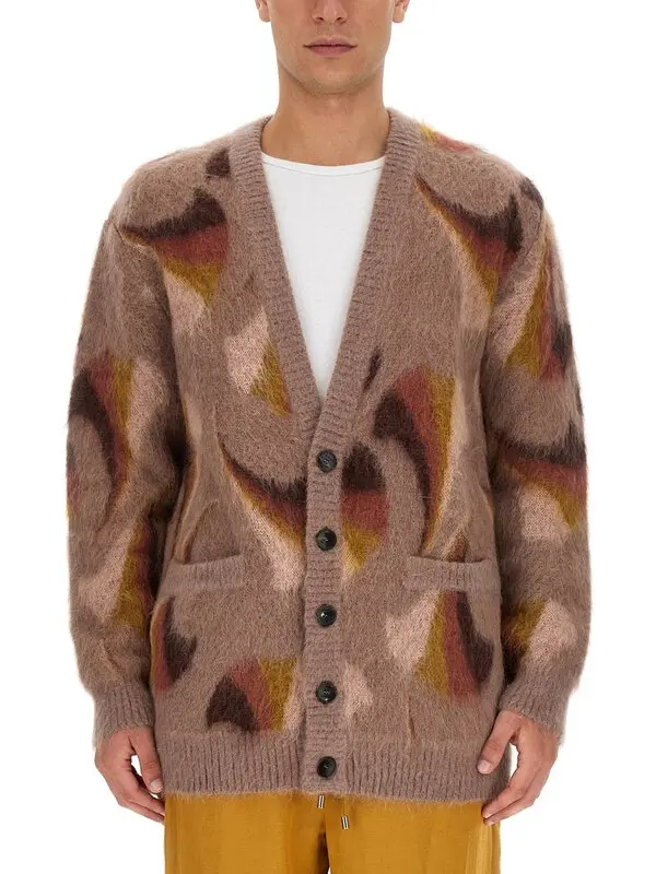 Etro V-neck Mohair Blend Cardigan