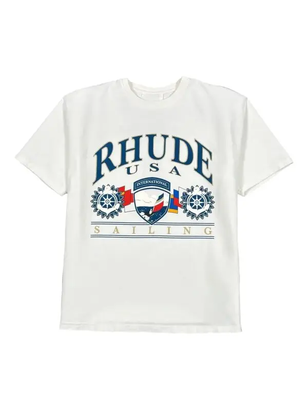 Rhude Sailing Graphic Tee - Vintblwhit