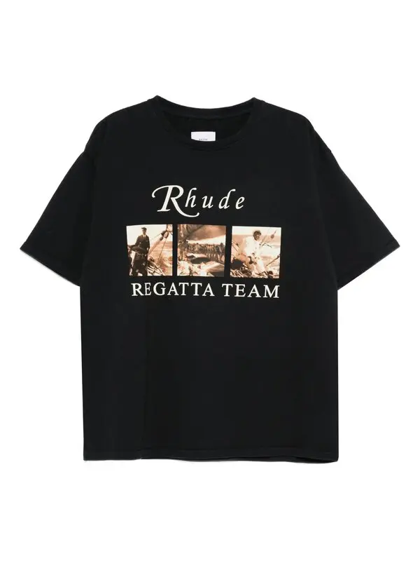 Rhude Classic Crew Neck T-shirt With Front Print