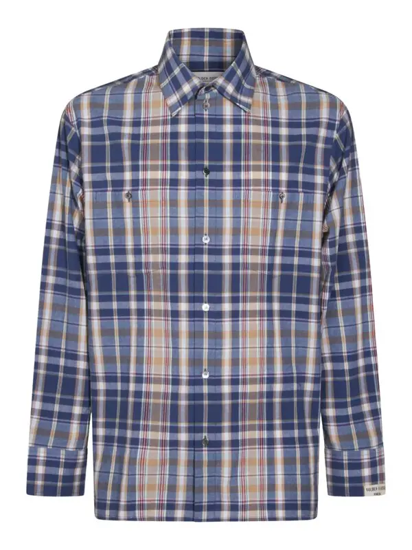 GOLDEN GOOSE Classic Collar Checkered Shirt - Multicolor