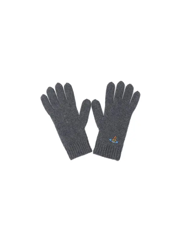 VIVIENNE WESTWOOD Cashmere Knit Gloves - Grey