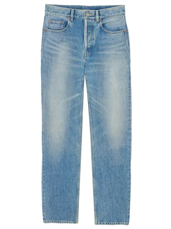 Saint Laurent Button Closure Jeans With Belt Loops - Blue