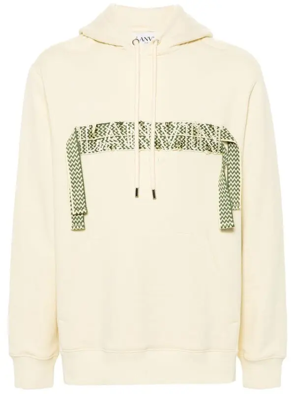 LANVIN Hoodie With Graphic Detail - Quartz