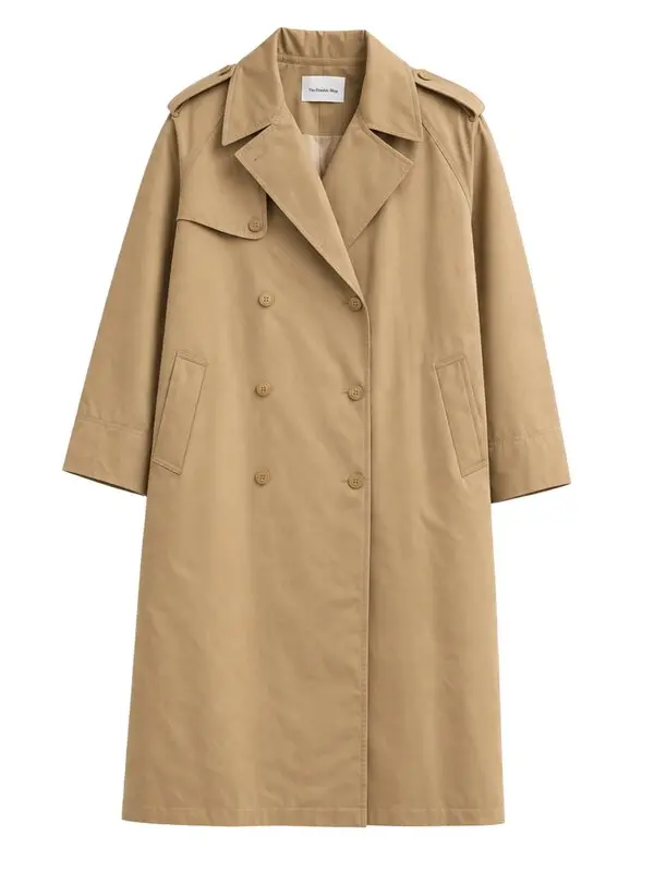 THE FRANKIE SHOP Cotton Trench Coat - Beige