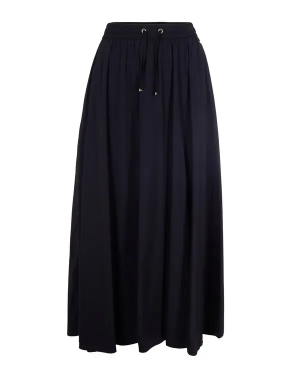 Herno Maxi Skirt With Drawstring Waist - Nero