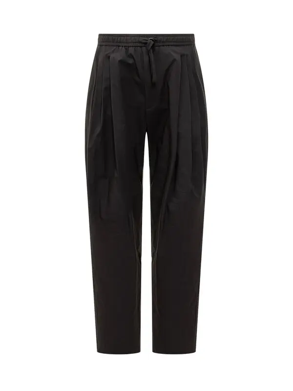 Dolce & Gabbana Stylish Paintntaloni Neri With Drawstring - Nero