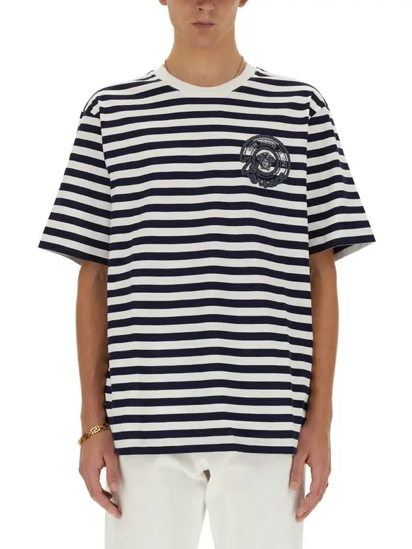 Versace Nautical Stripe T-shirt - Multicolour