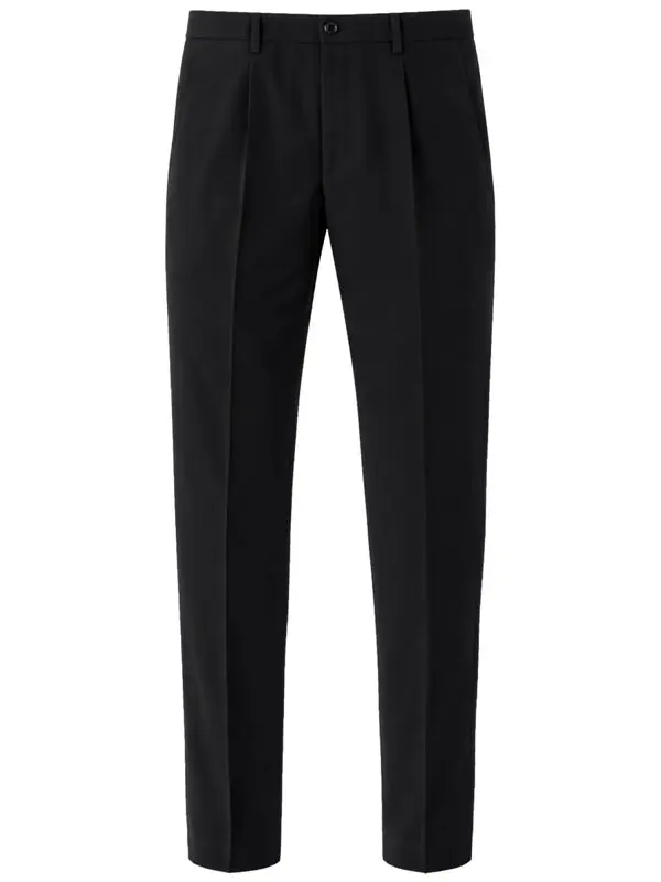 Dolce & Gabbana Wool Canvas Trousers - Black