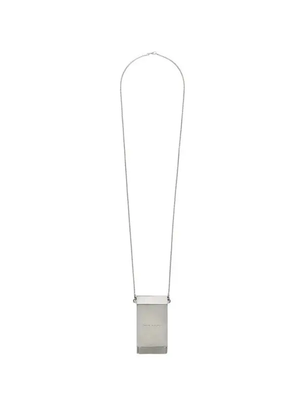 Rick Owens Brass Ashtray Necklace With Chain Clasp
