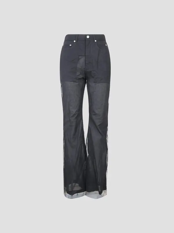 Rick Owens Bootcut Trousers - Black