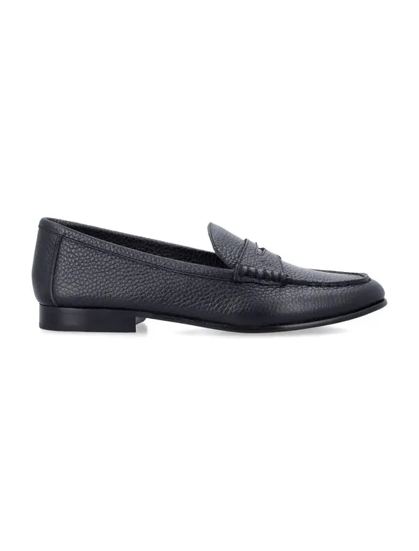 Polo Ralph Lauren Pebbled Leather Loafers - Black