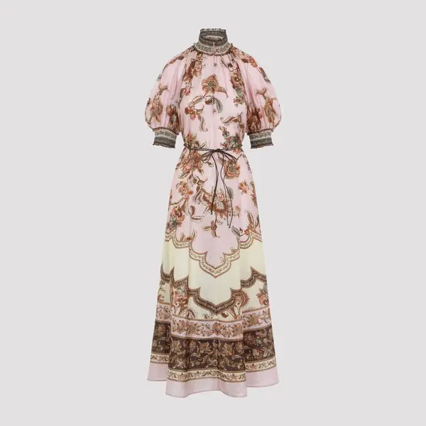 Zimmermann Billow Silk Maxi Dress - Multicolour
