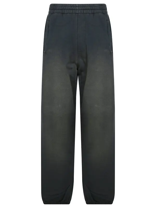 GOLDEN GOOSE Brushed-cotton Track Pants - Nero