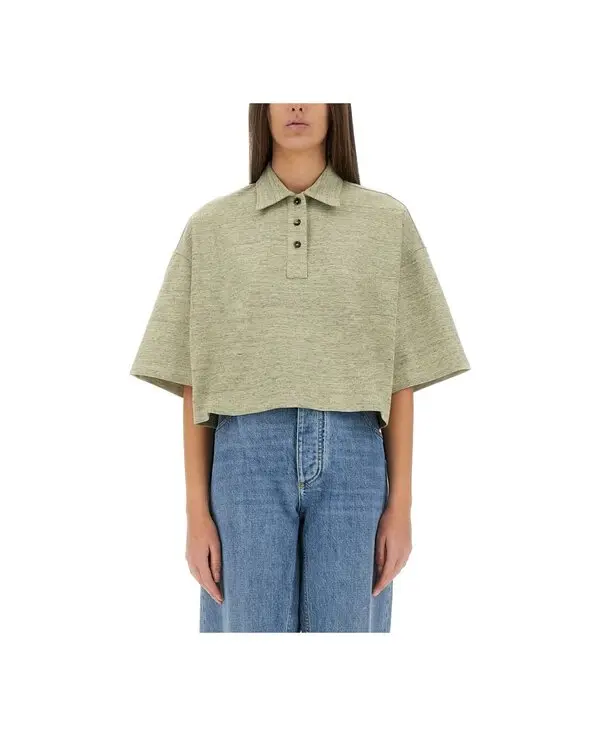 Bottega Veneta Cotton Piqué Polo Shirt - Beige