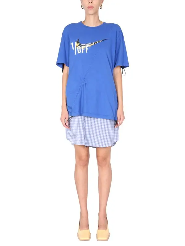 1/OFF PARIS X Nike Upcycled Crewneck T-shirt Dress - Blue