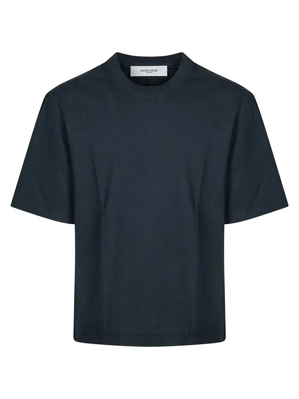GOLDEN GOOSE Logo Patch Crew Neck T-shirt For