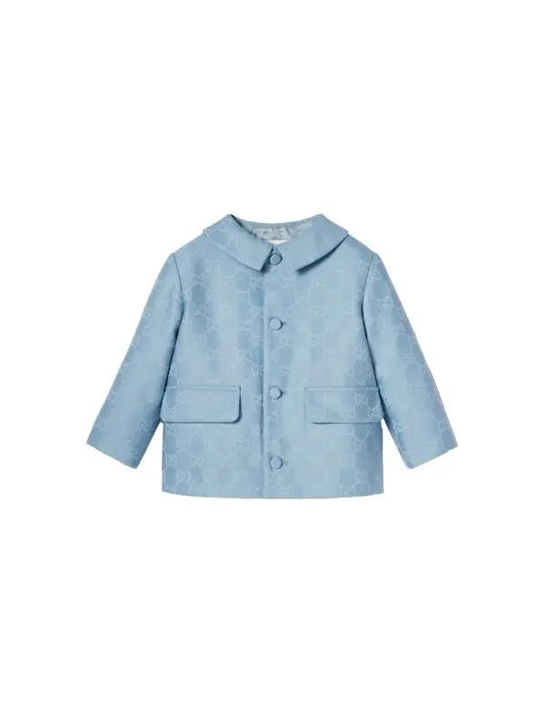 Gucci Baby Gg Monogram Flannel Jacket