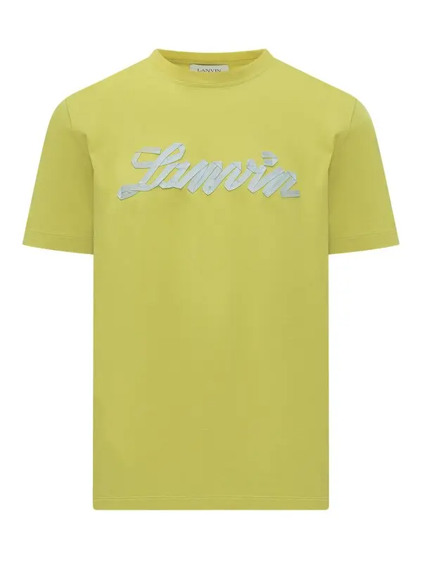 LANVIN Embroidered Logo T-shirt - Chamomile