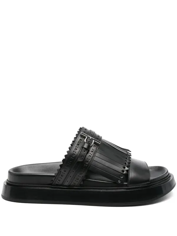 Alexander McQueen Sleek Rubber Sandals For Ss25 Collection