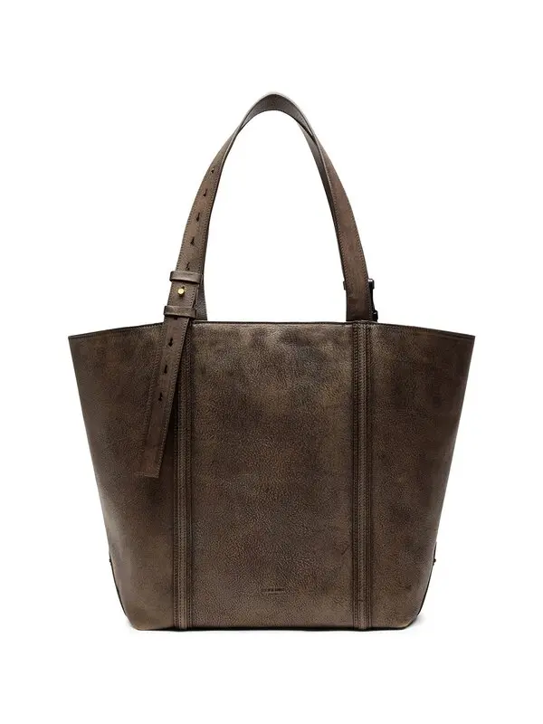GOLDEN GOOSE Elegant Tote Bag With Adjustable Handles - Brown